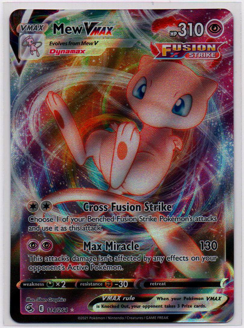 2021 EN Mew VMAX Fusion Strike RAW – TCG Titans