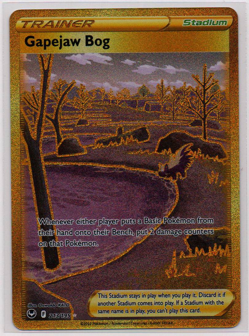 2022 EN Gapejaw Bog Hyper Rare - Gold Silver Tempest RAW – TCG Titans