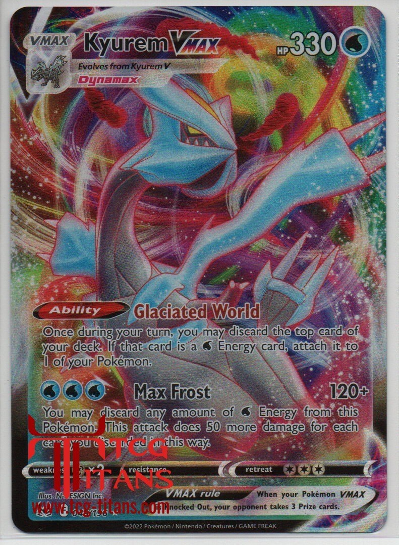 2022 EN Kyurem VMAX Lost Origin RAW – TCG Titans